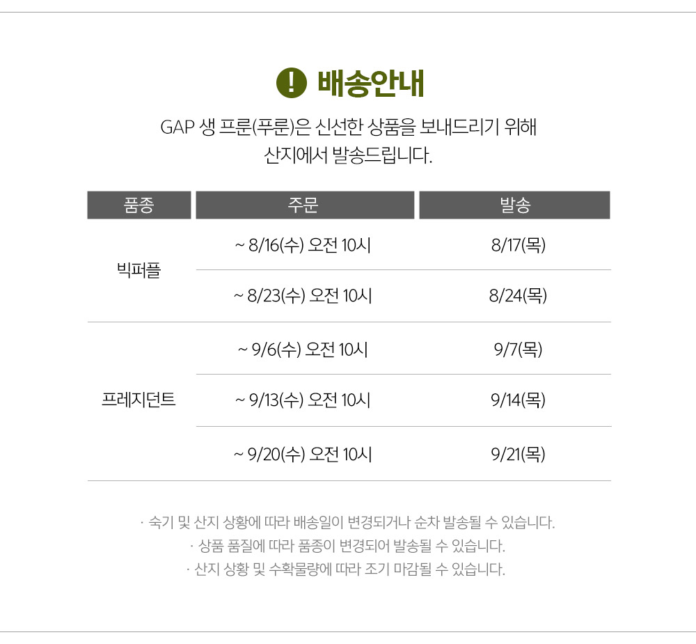 [맛보장]GAP 햇 푸룬(프룬)자두 생과 2kg(1kg*2팩) | 상하농원